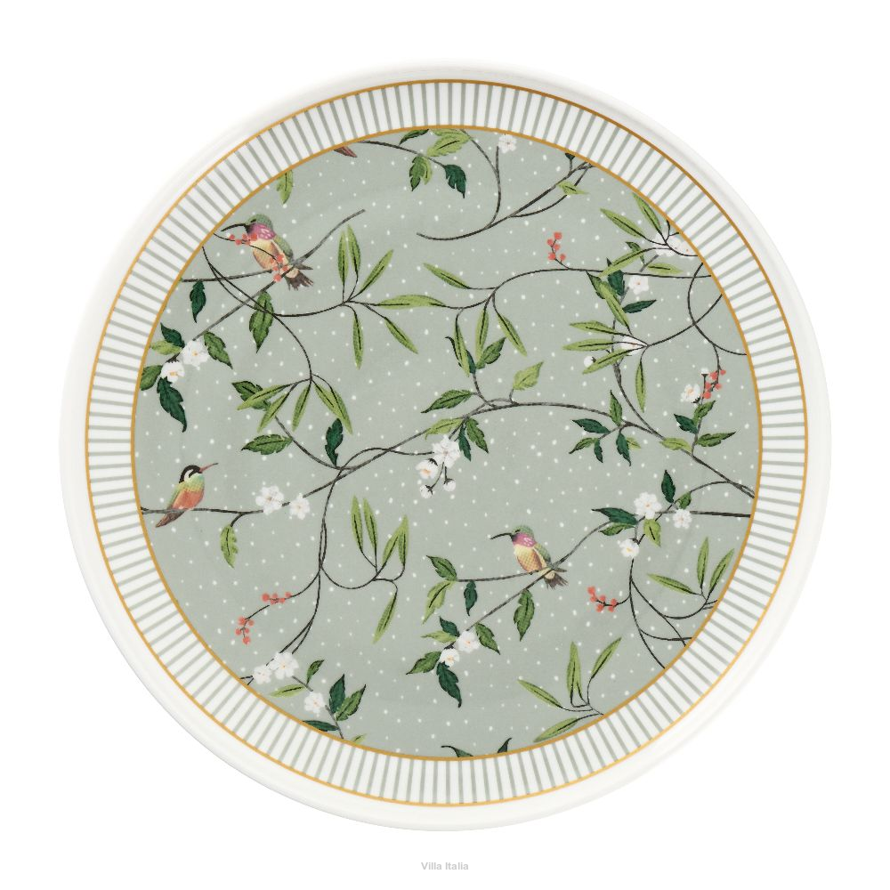 Talerz płytki porcelanowy 26,5 cm NORIKO GREEN | Sklep Villa Italia