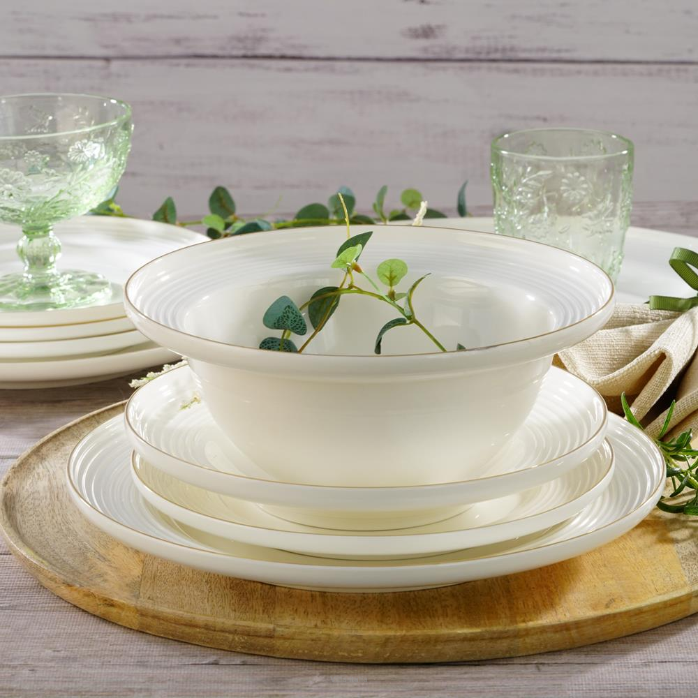 Serwis obiadowo kawowy na 12 osób porcelanowy RIANON | Villa Italia