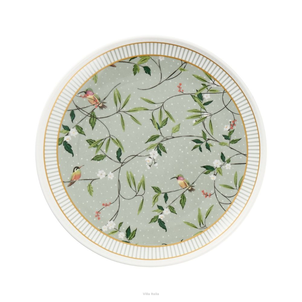 Talerzyk deserowy porcelanowy 20 cm NORIKO GREEN | Villa Italia