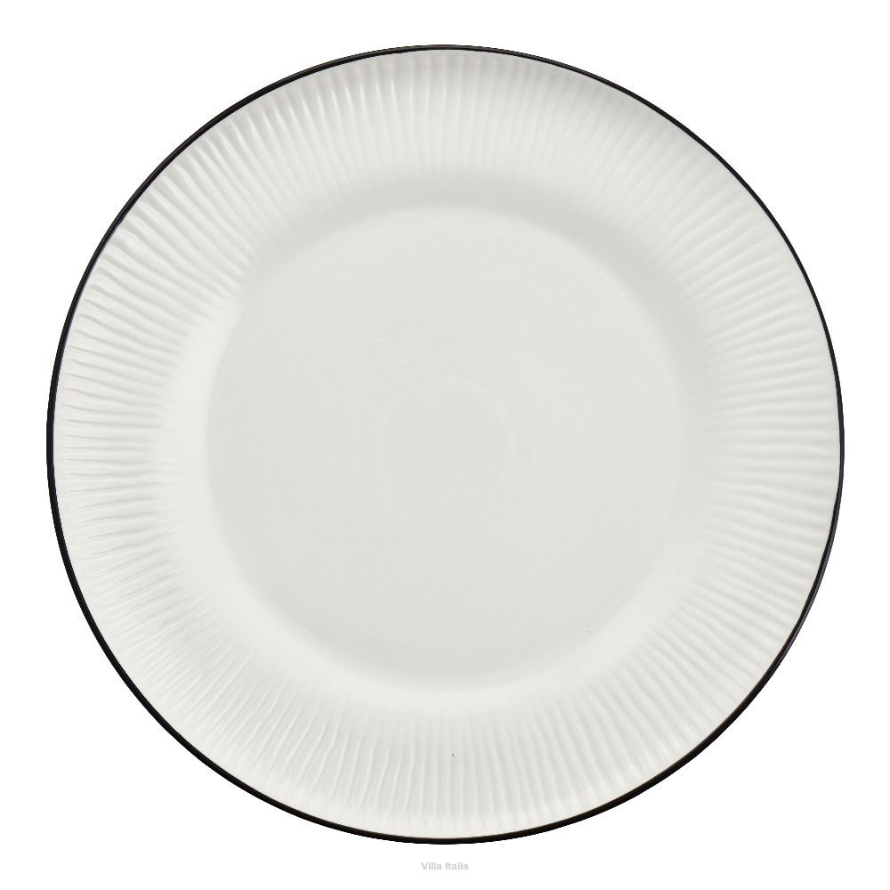 Talerz płytki porcelanowy 27 cm BONITA BLACK | Sklep Villa Italia
